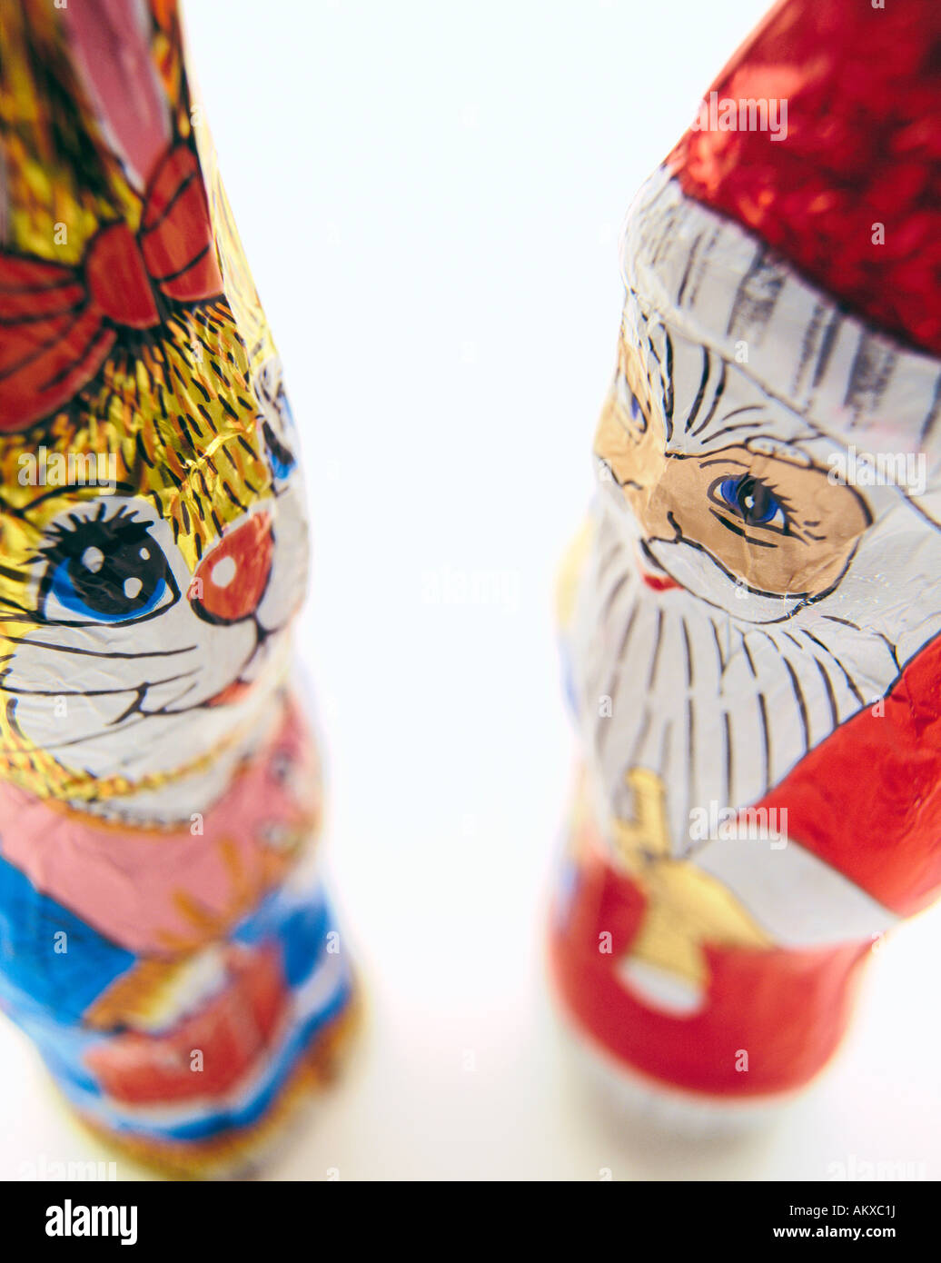 Funny Easter Bunny And Santa Claus