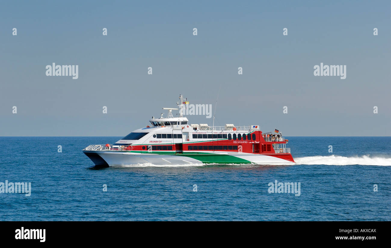 The HSC Halunder-Jet is a catamaran that provides ferry service between ...