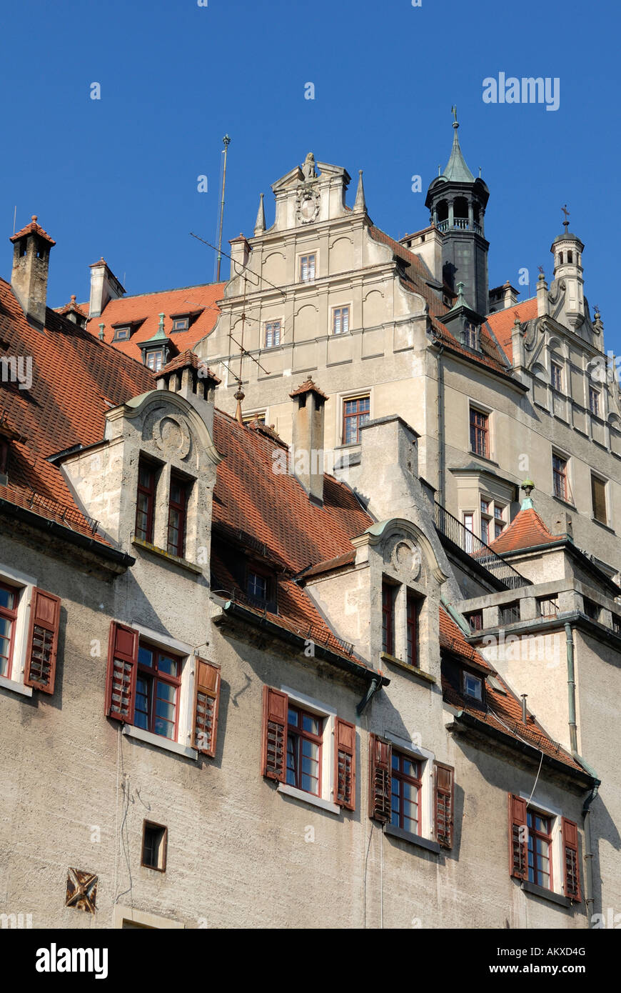 A detail view from the Sigmaringen castle - Baden-Wuerttemberg, Germany ...