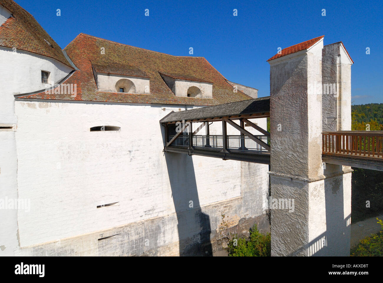 A detail view from the Wildenstein castle- Baden-Wuerttemberg, Germany ...