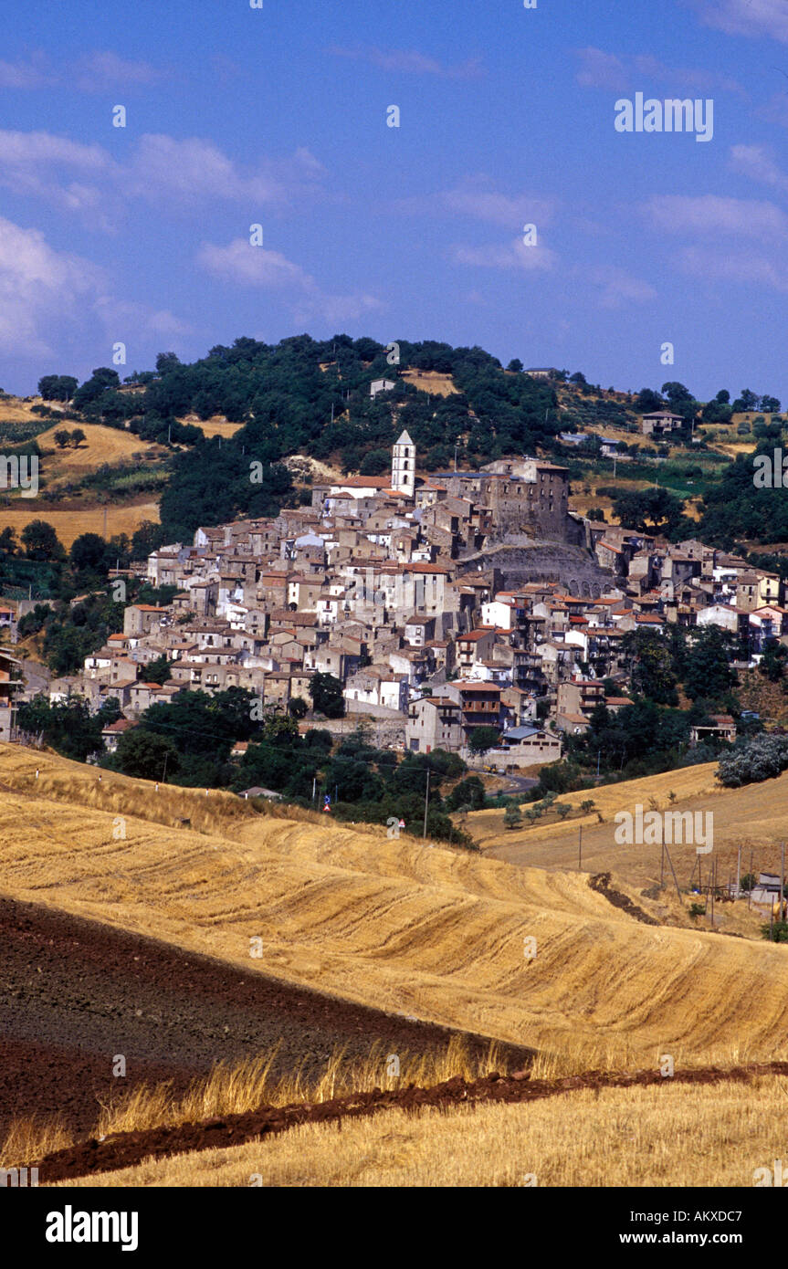 Southern Italian hillside village Basilicata Italy Stock Photo - Alamy