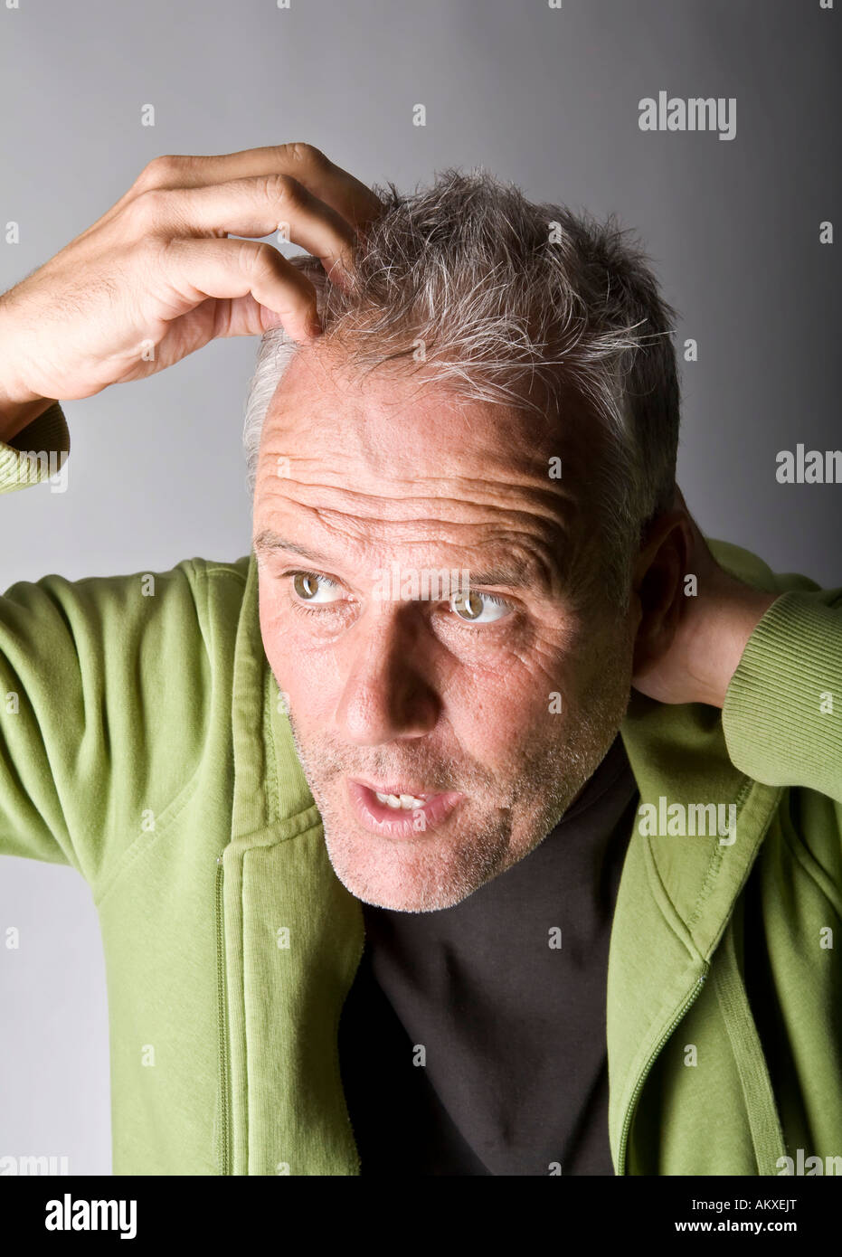 Portrait of a stunned man Stock Photo - Alamy