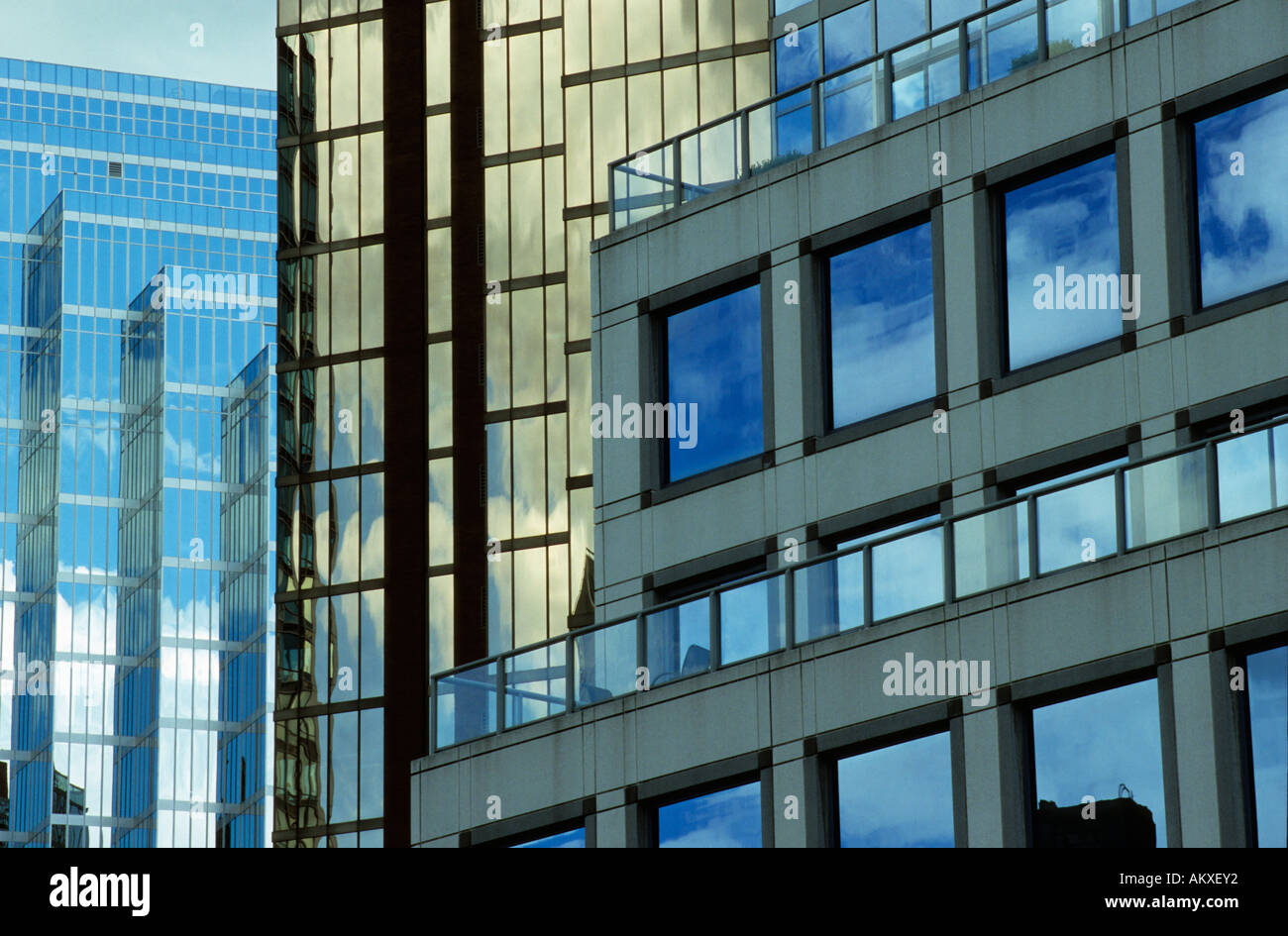Shiny buildings in downtown Vancouver BC Canada Stock Photo - Alamy