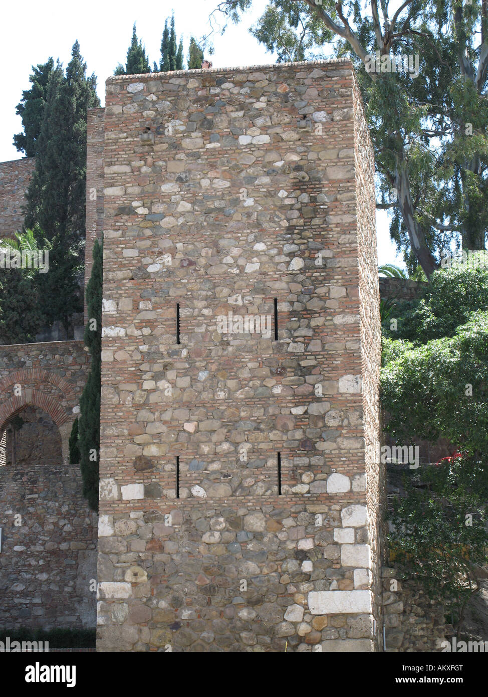 The Alcazaba fortress, Malaga, built in the 11th century. One of the ...