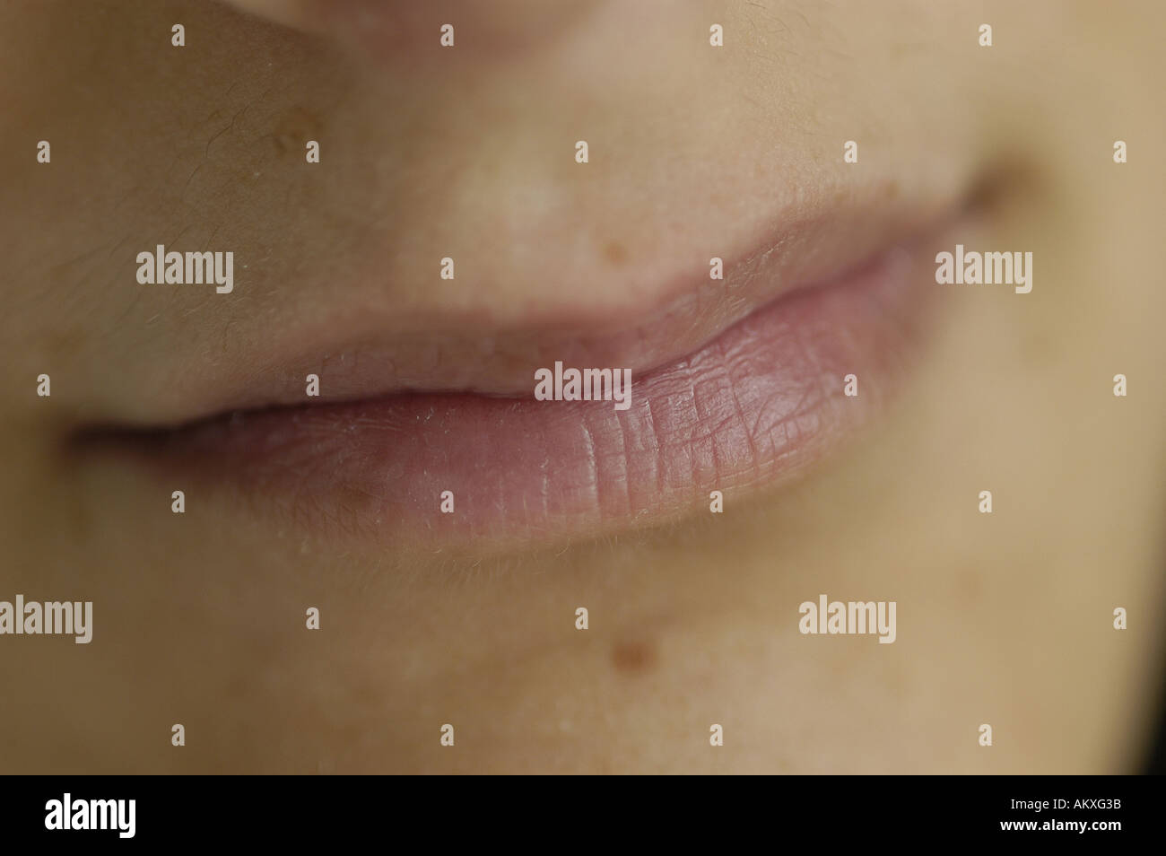 Lower face and lips Stock Photo - Alamy