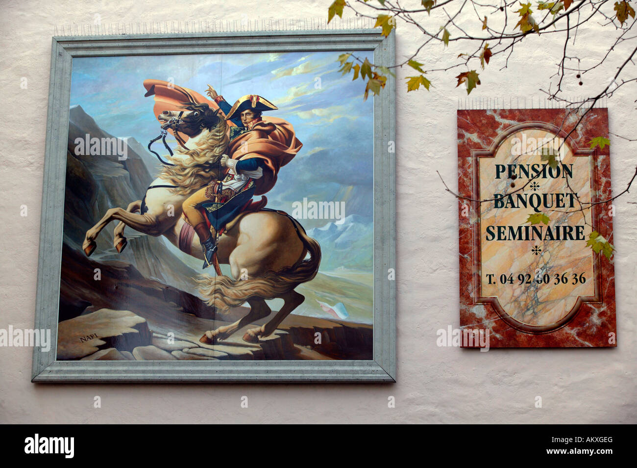 Route napoleon france sign hi-res stock photography and images - Alamy