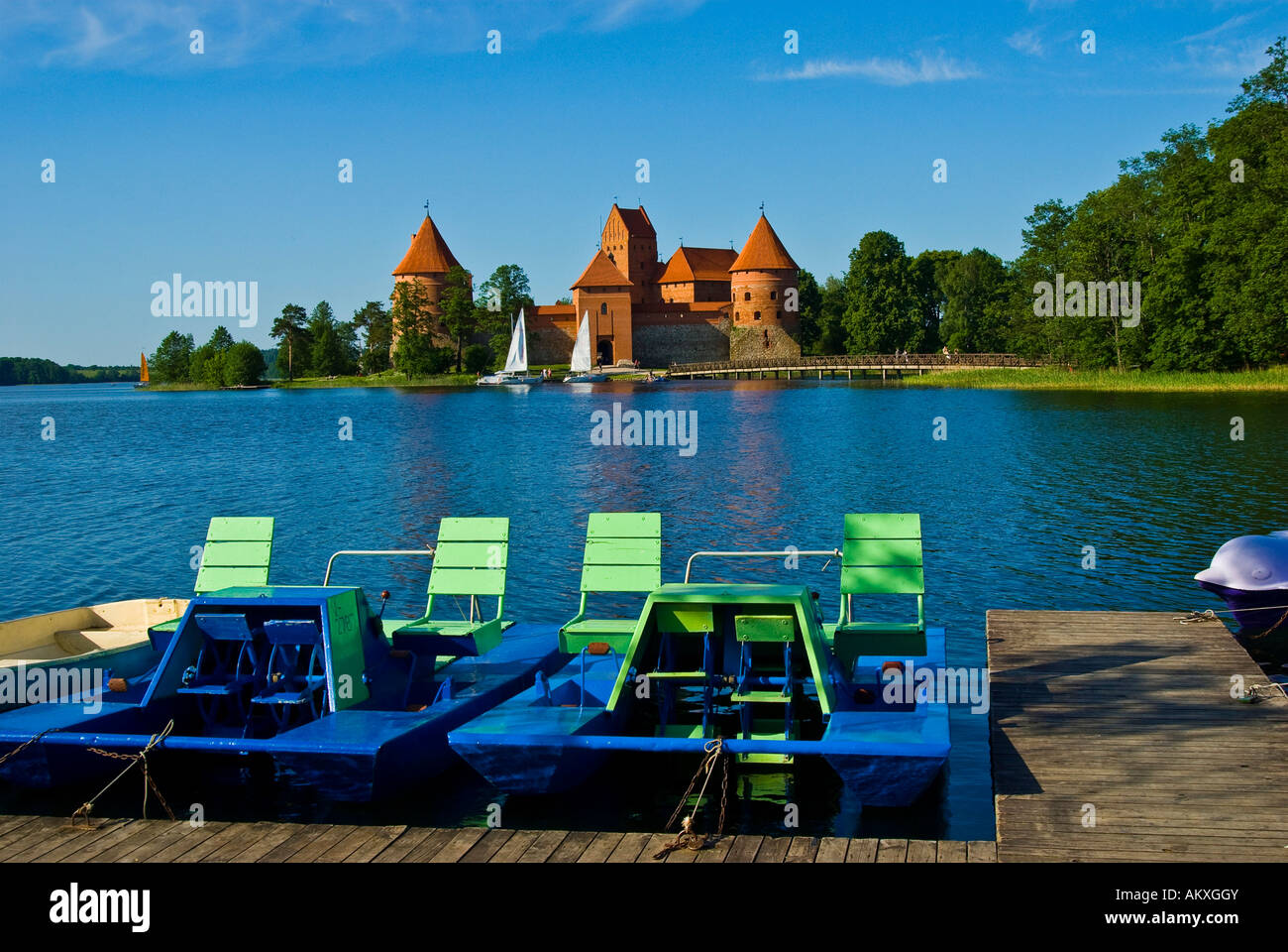 Castle of Trakei, Trakei, Lithuania Stock Photo - Alamy