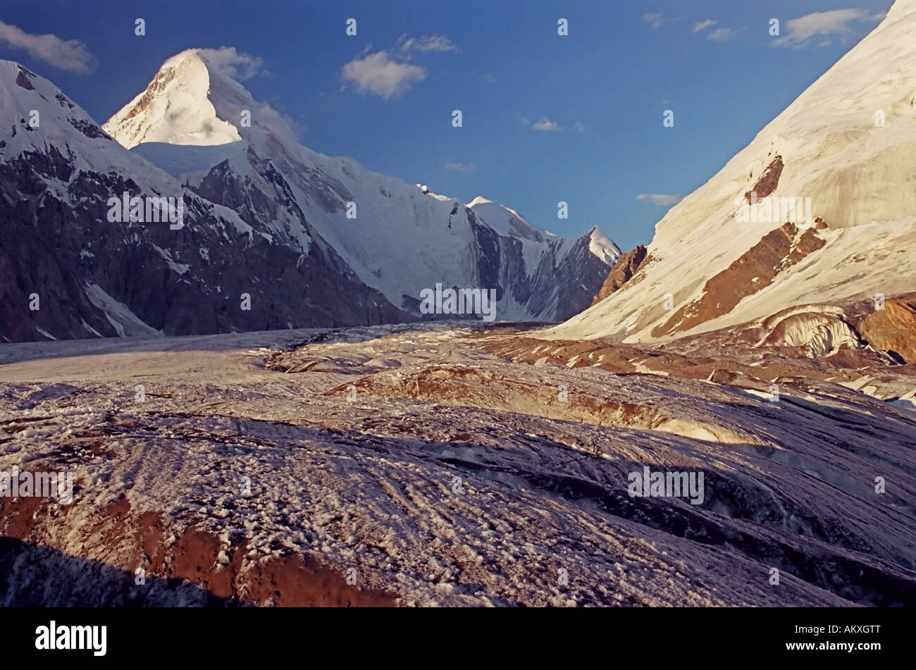 The mountain range Central Tian Shan is located in Kazakhstan Stock ...