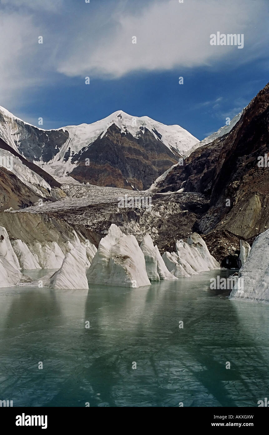 The mountain range Central Tian Shan is located in Kazakhstan Stock ...