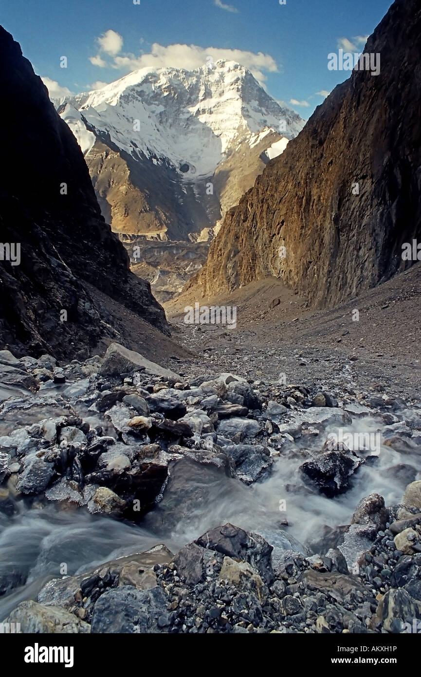 The mountain range Central Tian Shan is located in Kazakhstan Stock ...