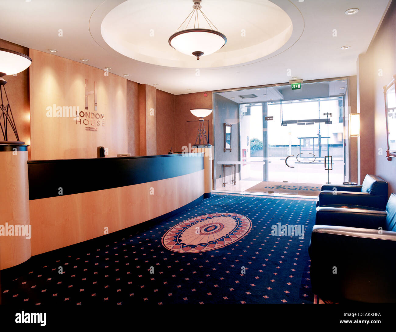 london house foyer hall entrance london england uk Stock Photo - Alamy