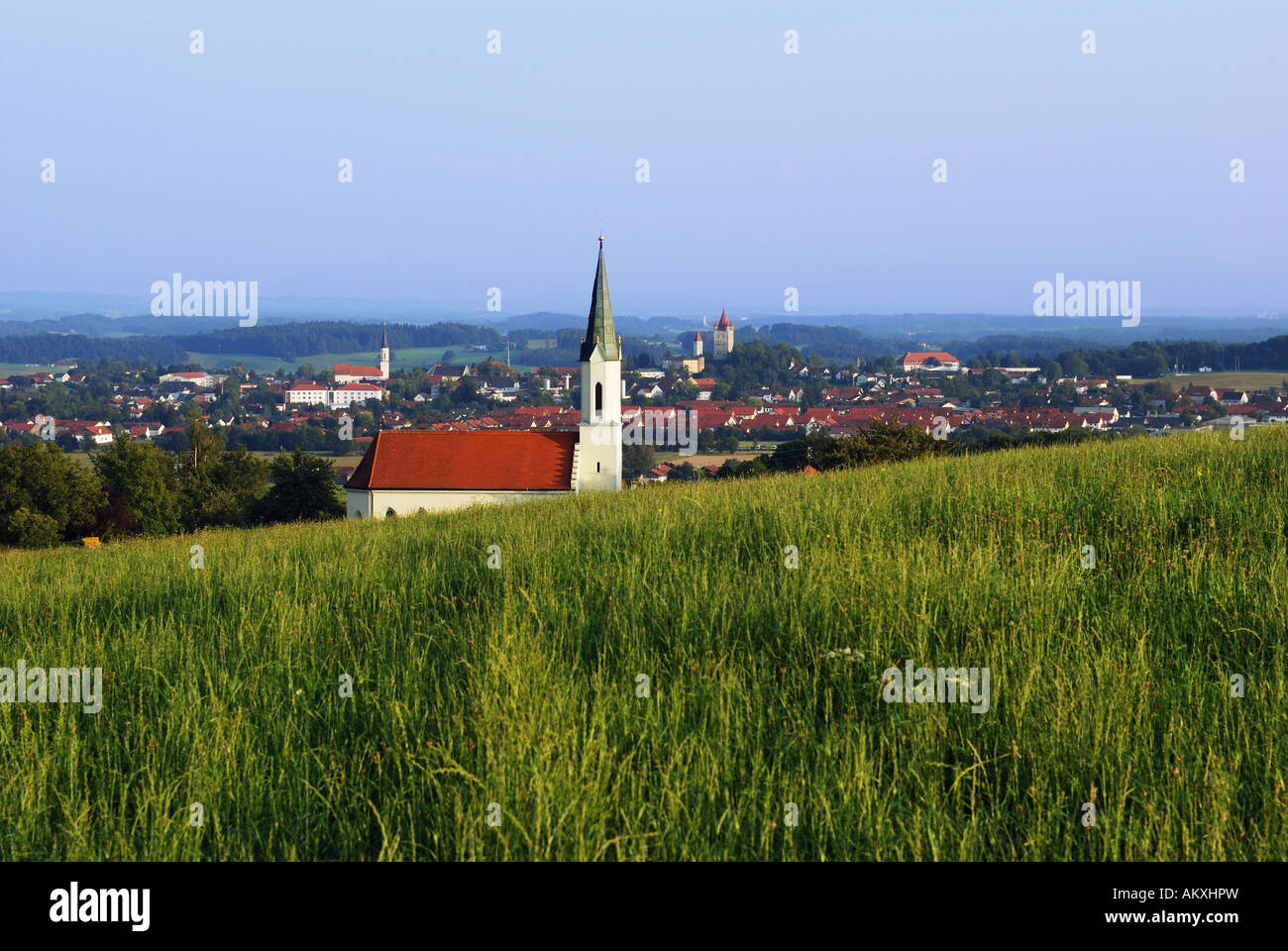 Landscape in upper Bavaria near Haag, Germany Stock Photo - Alamy