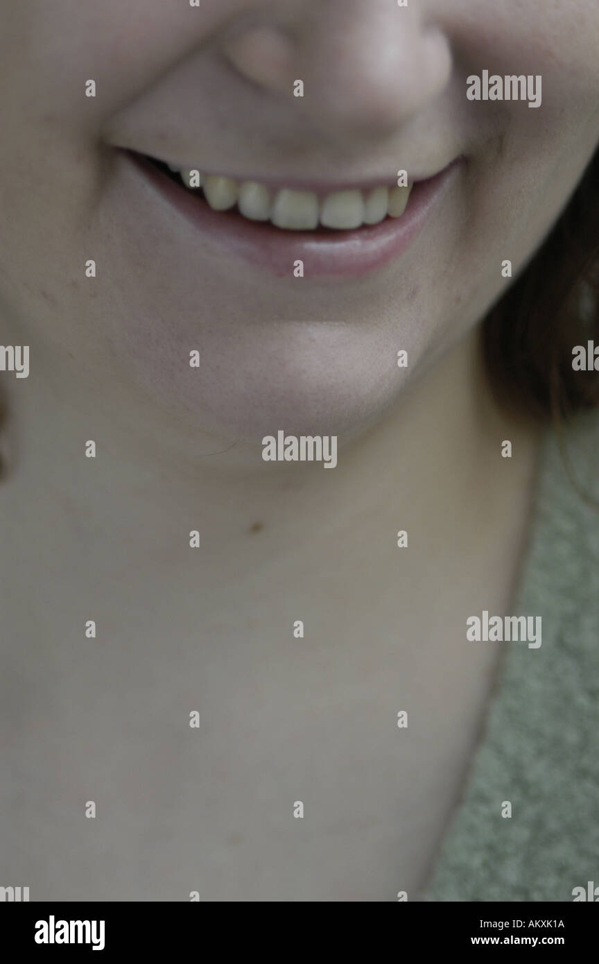 Lower face and lips Stock Photo - Alamy