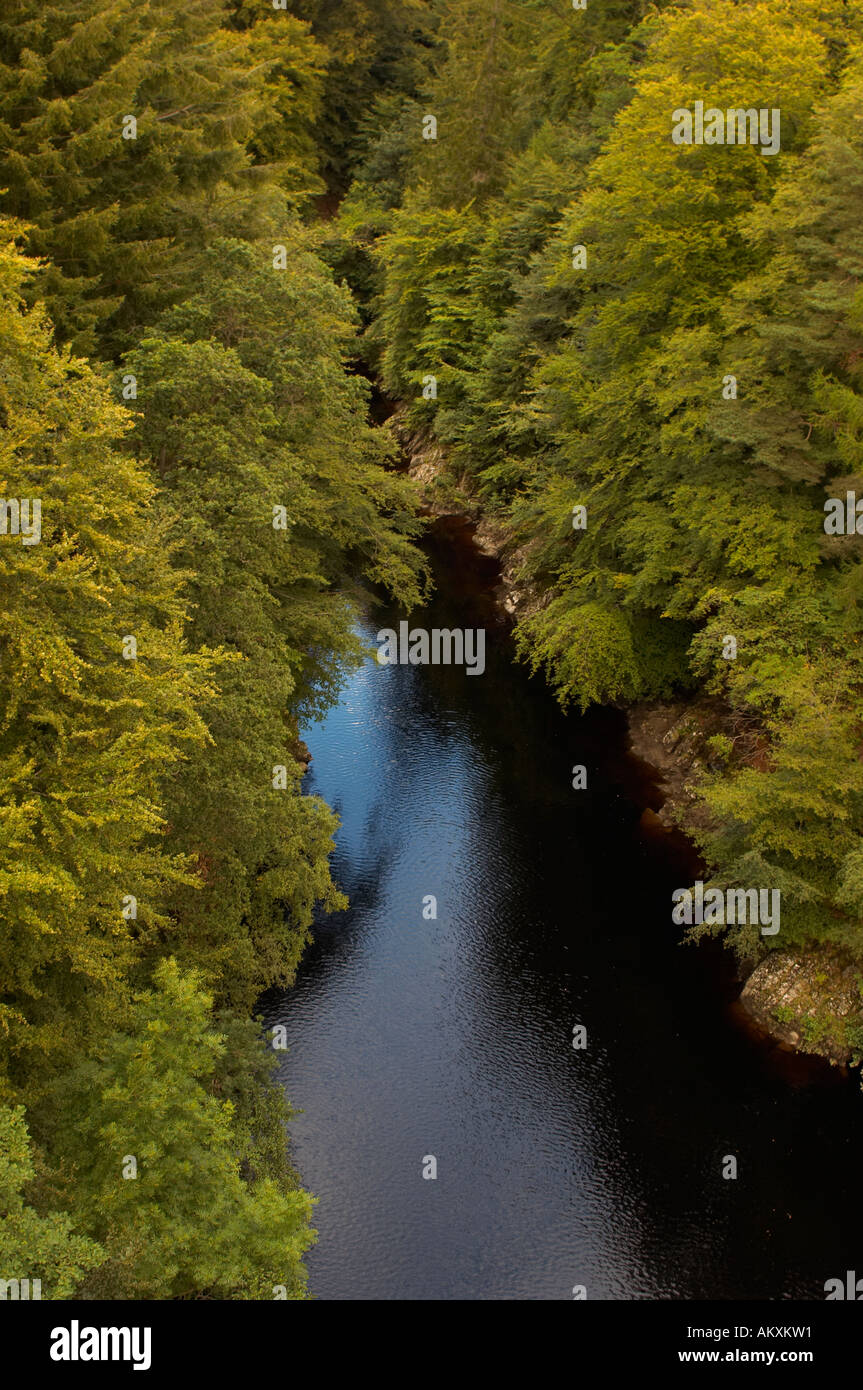 River Garry at the spectacular gorge at the pass of Killiecrankie ...