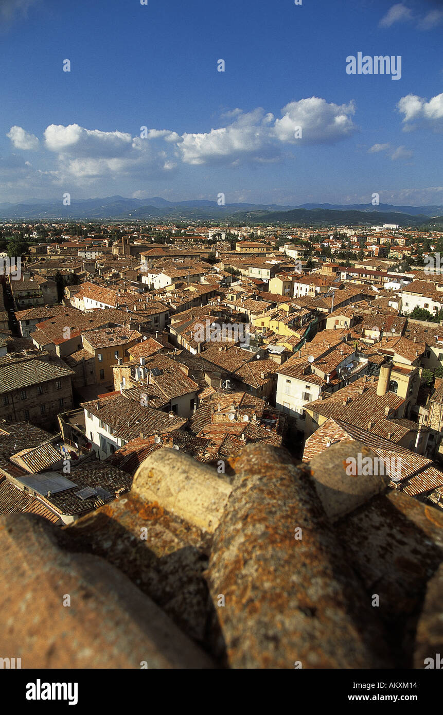 View of Citta di Castello from Torre Civica Italy Stock Photo - Alamy