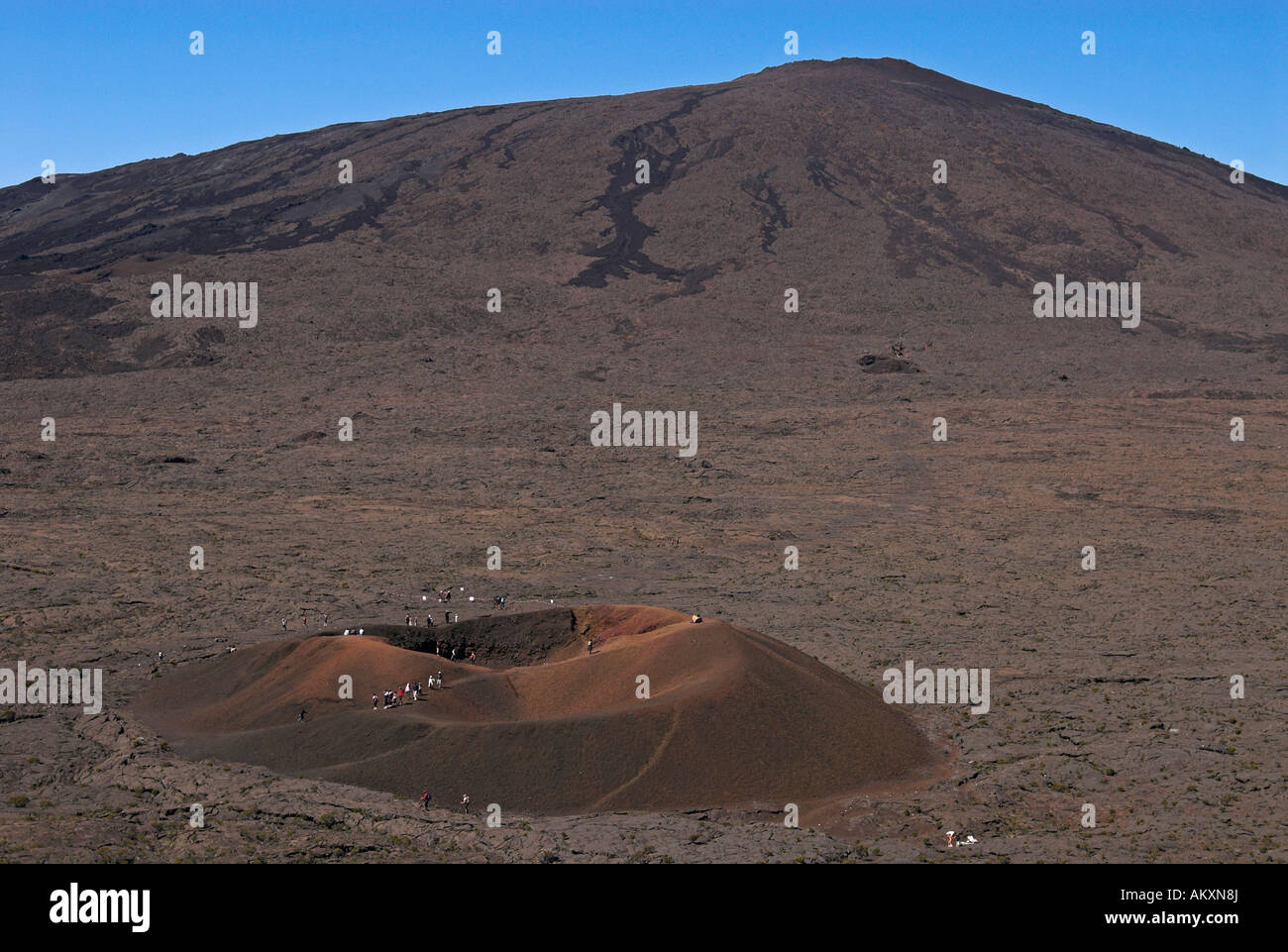 Caldera of Piton de la Fournaise volcano and crater Formica Leo, La ...