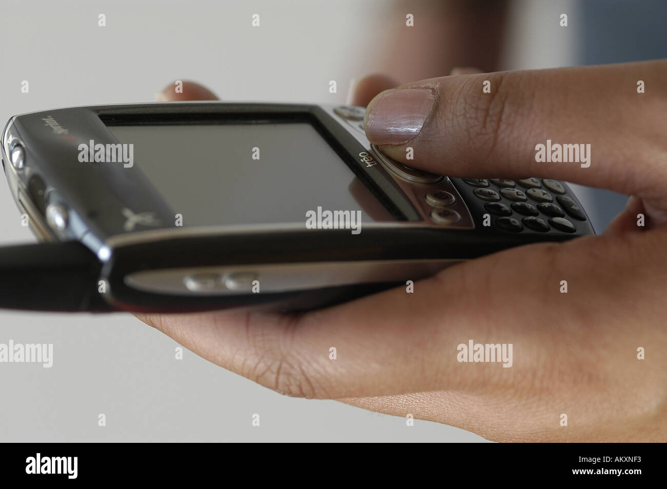 Womans hand dialing hi-res stock photography and images - Alamy