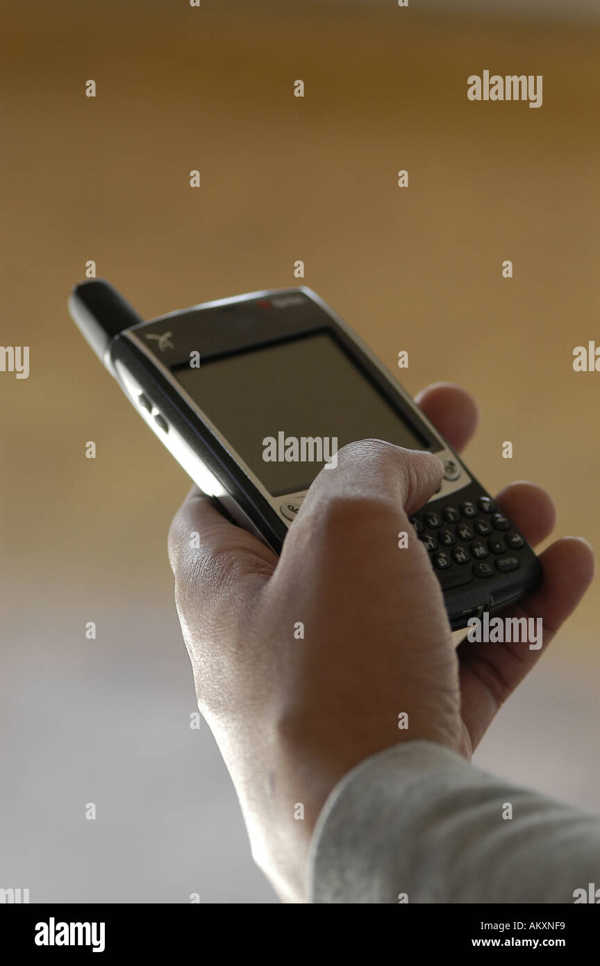 Womans hand dialing hi-res stock photography and images - Alamy