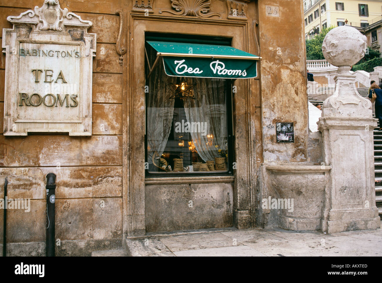 The exterior of Babington s Tea Rooms Rome Italy Stock Photo - Alamy