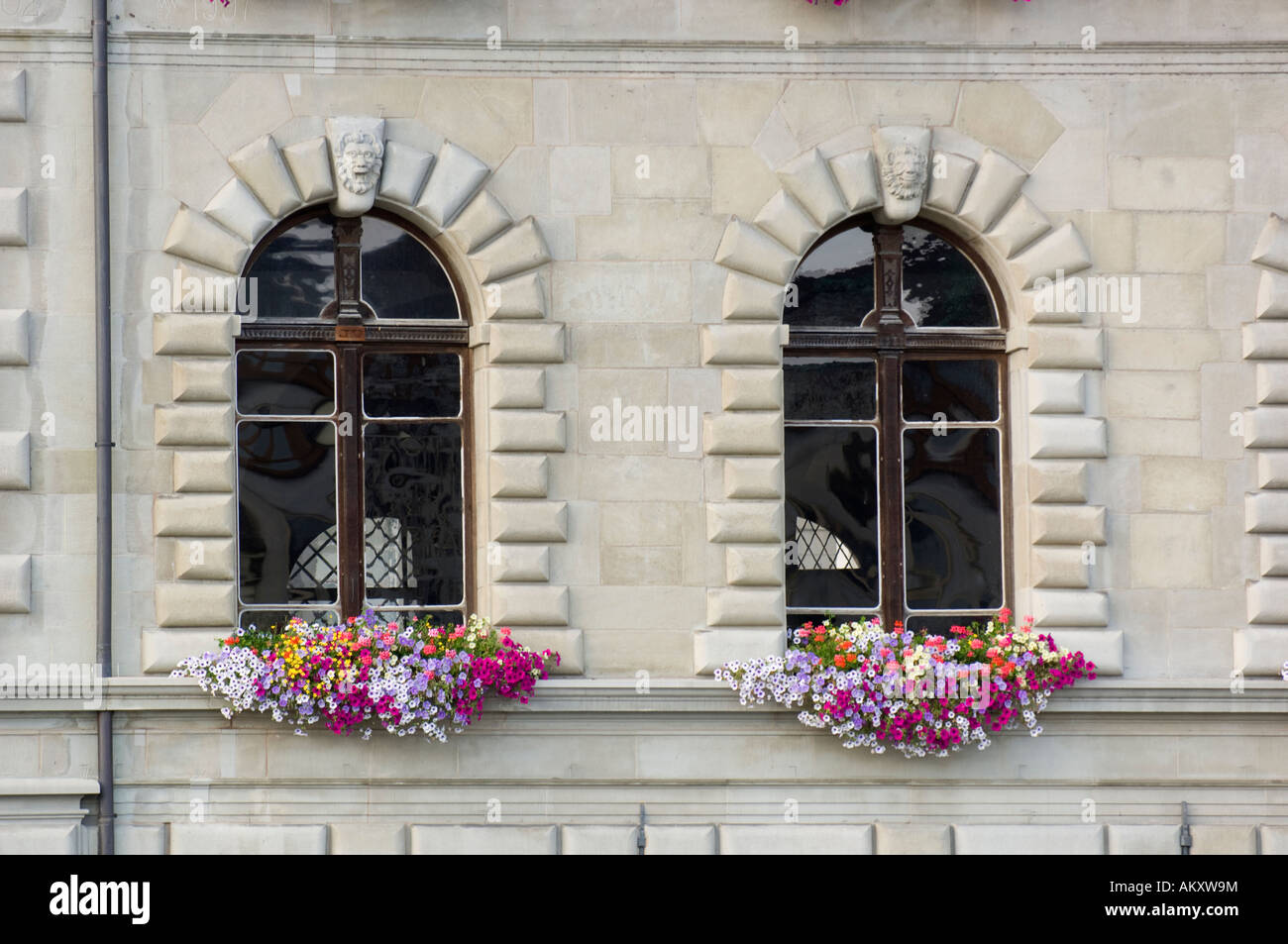 Town hall windows, Lucerne, canton Lucerne, Switzerland Stock Photo - Alamy