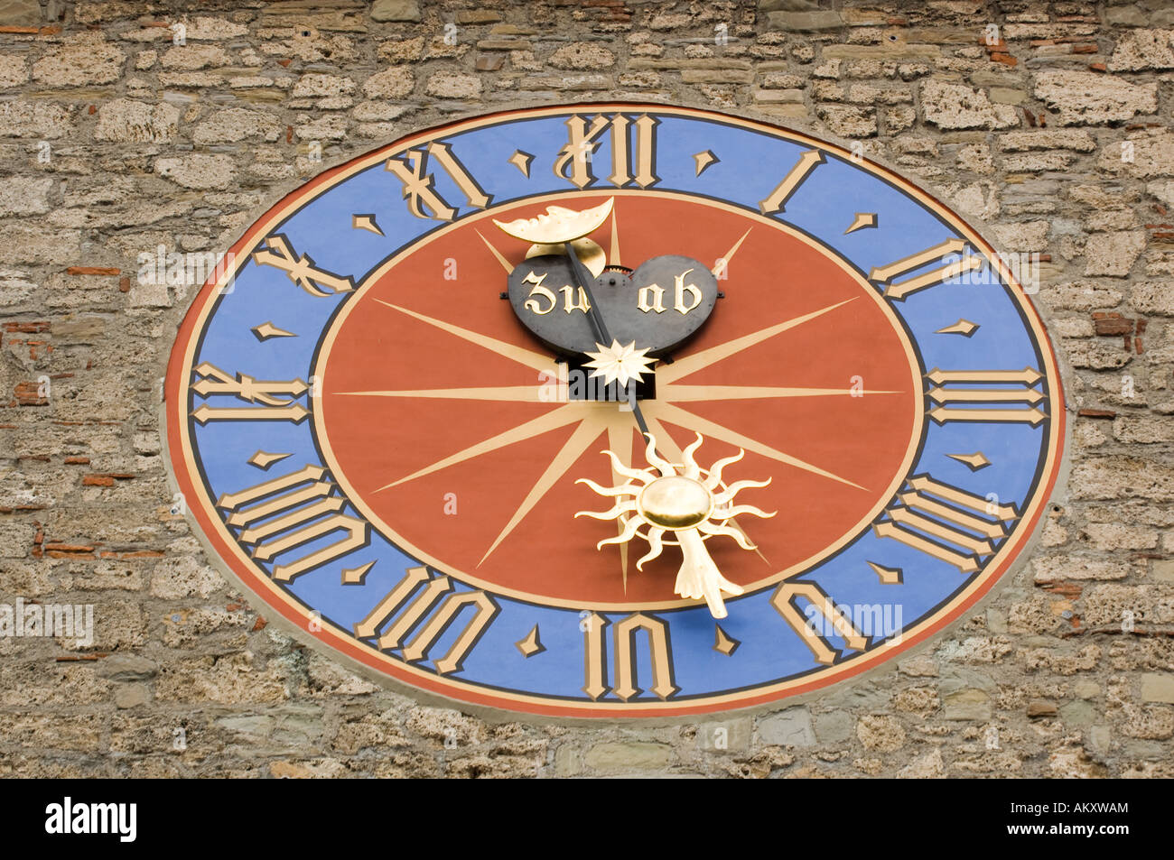 Town hall clock, Lucerne, canton Lucerne, Switzerland Stock Photo - Alamy