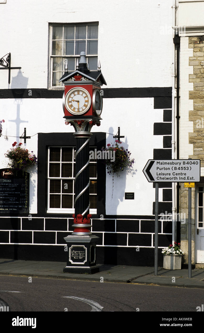 The Jubilee Clock, Cricklade, Wiltshire, England, UK Stock Photo - Alamy