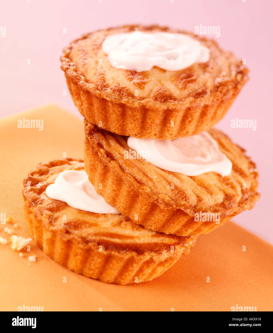 ITALIAN FRANGIPANI CAKES Stock Photo - Alamy