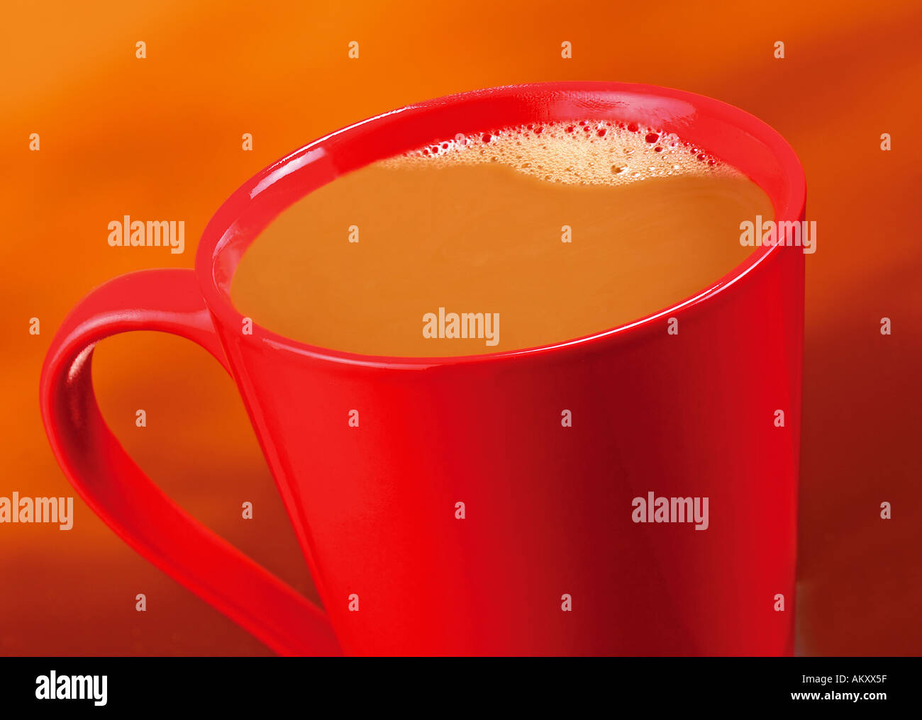 COFFEE IN RED CUP Stock Photo - Alamy