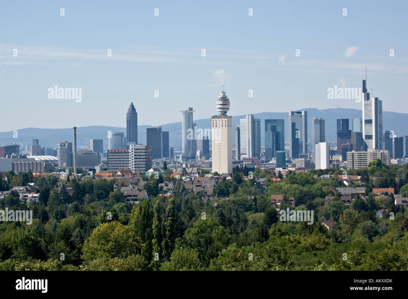 Skyline of Frankfurt, Hesse, Germany Stock Photo - Alamy
