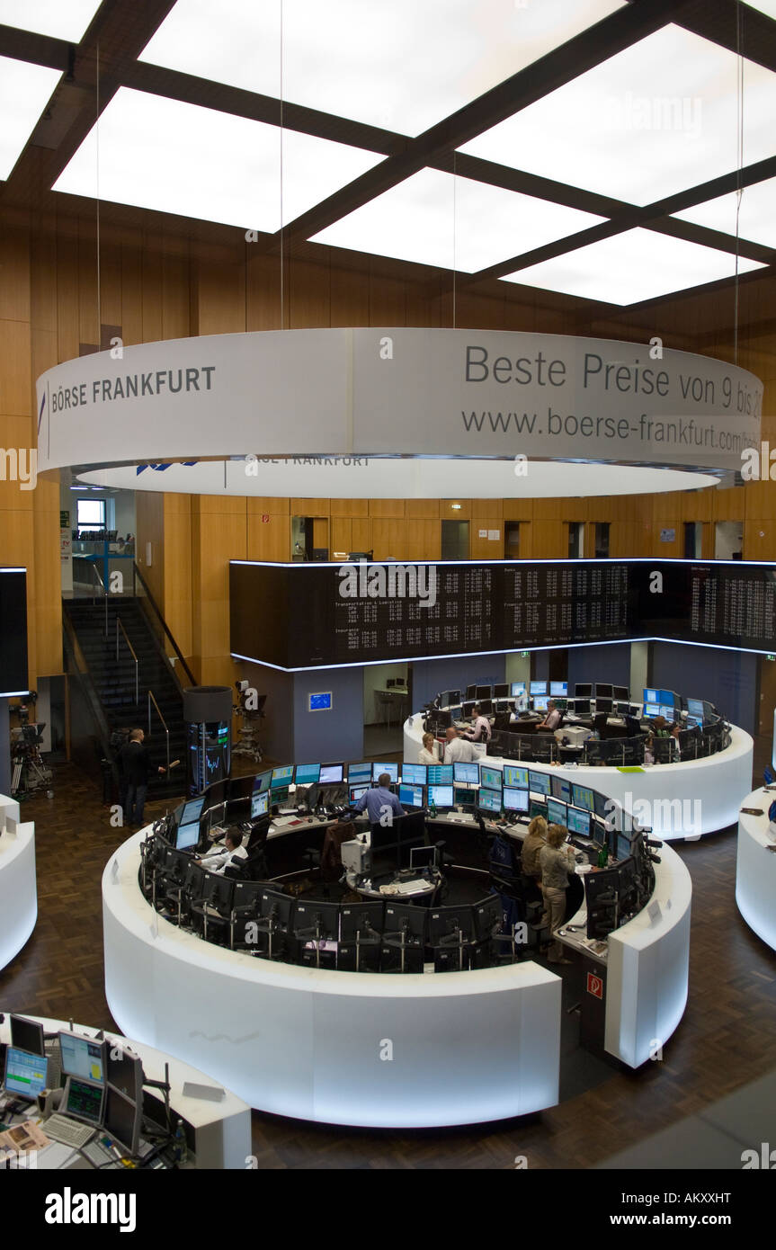 Securities trading, stock exchange Frankfurt, Hesse, Germany Stock Photo - Alamy