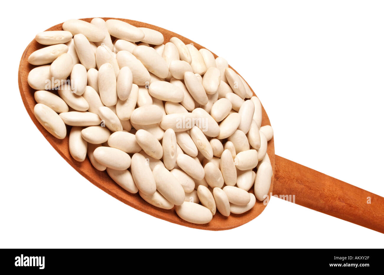 ALUBIA BEANS ON SPOON CUT OUT Stock Photo - Alamy
