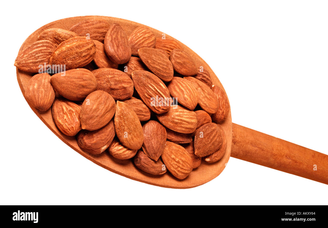Spoon almonds Cut Out Stock Images & Pictures - Alamy