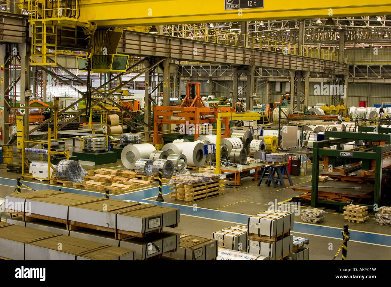 Steel Factory storage Stock Photo - Alamy