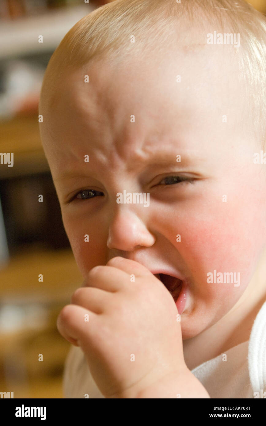 Little hurt boy crying Stock Photo - Alamy
