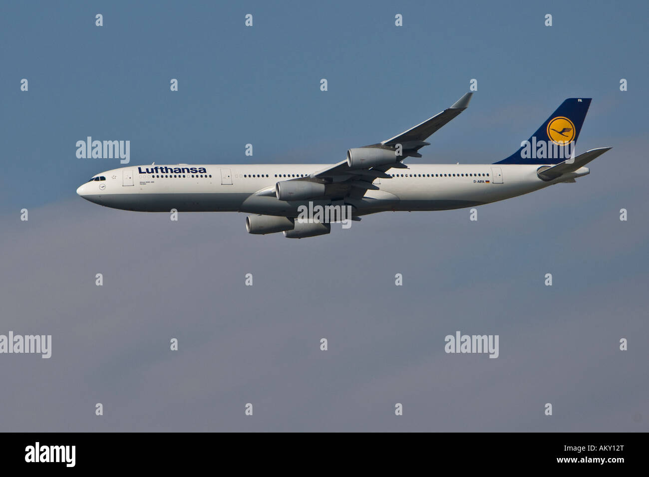 Boing A340 of the Lufthansa Stock Photo - Alamy