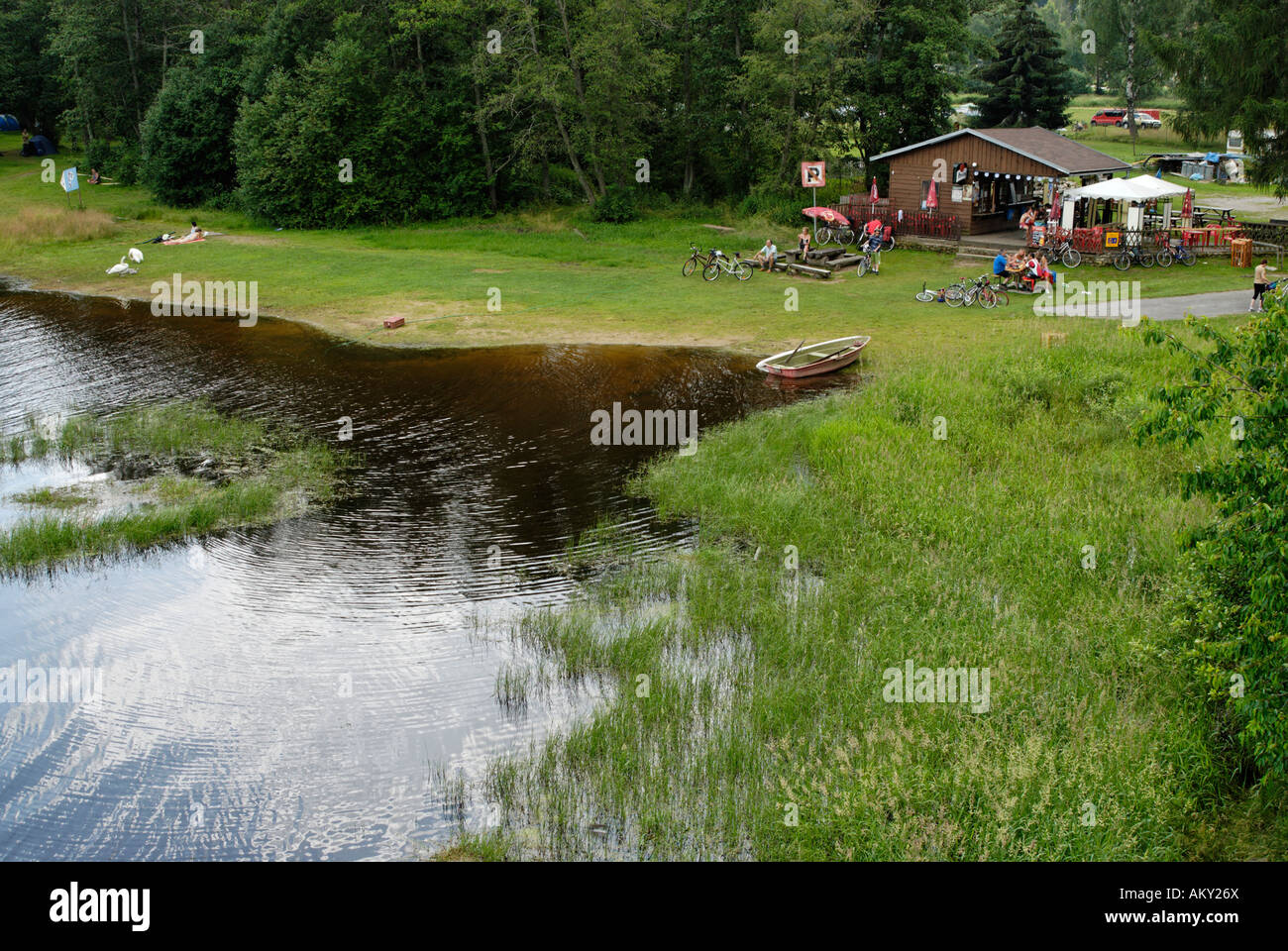 At the Lipno lake Vodni Nadrz Lipno Bohemian Forest Sumava Czech ...