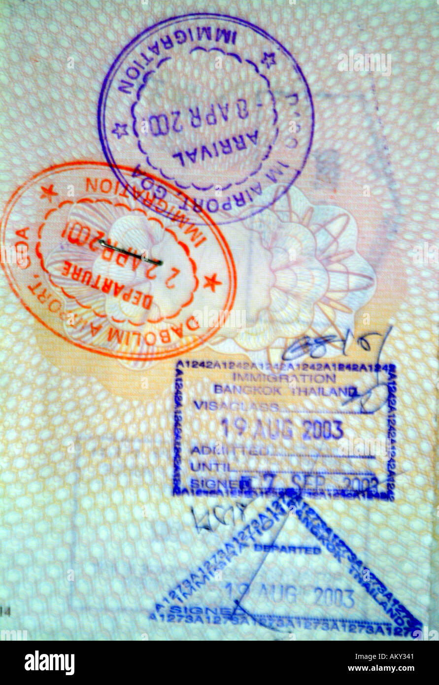 Asia Passport Stamp