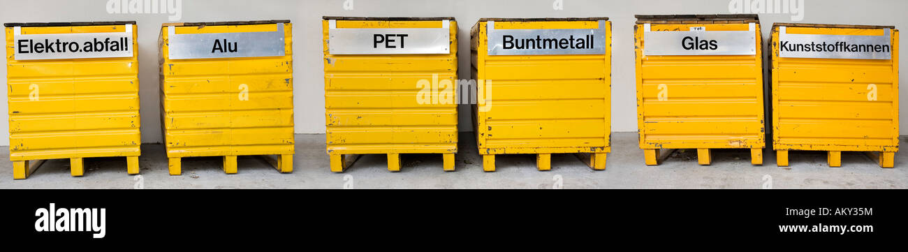 Yellow metal containers collecting hi-res stock photography and images ...