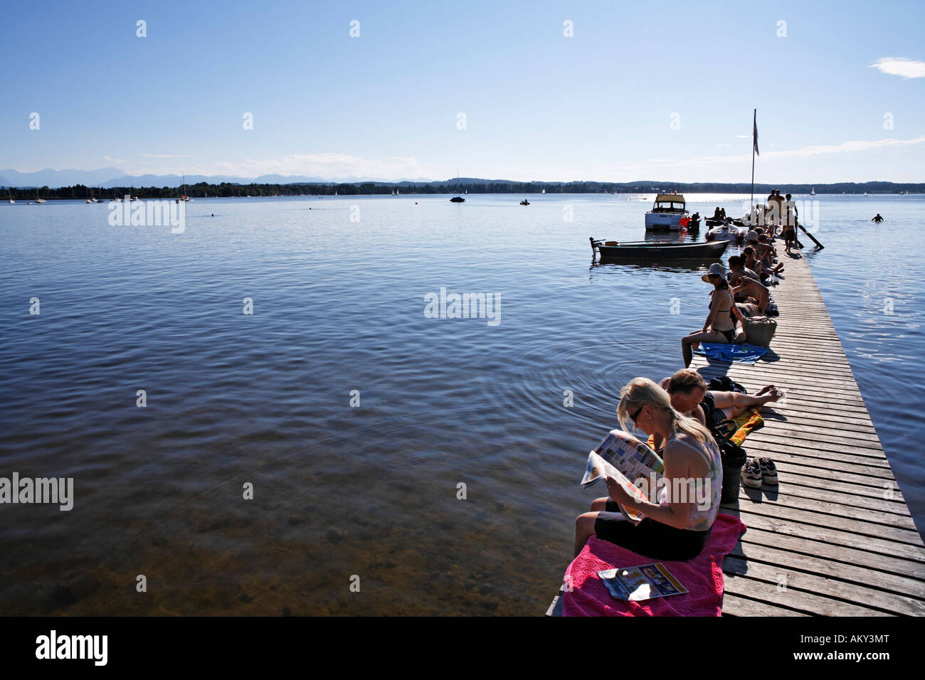 Lake Starnberg (Starnberger See), Upper Bavaria, Germany Stock Photo - Alamy