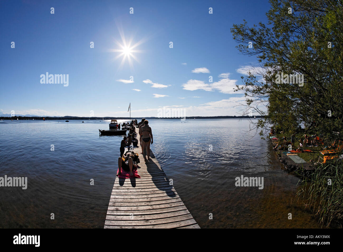 Lake Starnberg (Starnberger See), Upper Bavaria, Germany Stock Photo - Alamy