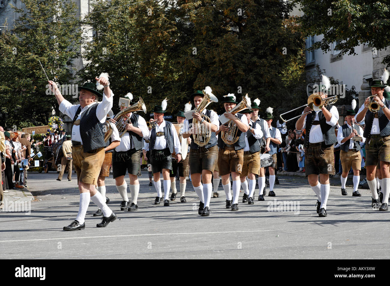 Traditional opening parade, Oktoberfest, Munich beer festival, Bavaria ...