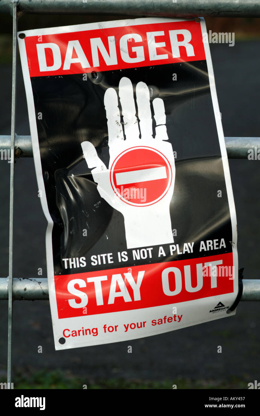 danger keep out sign Stock Photo - Alamy