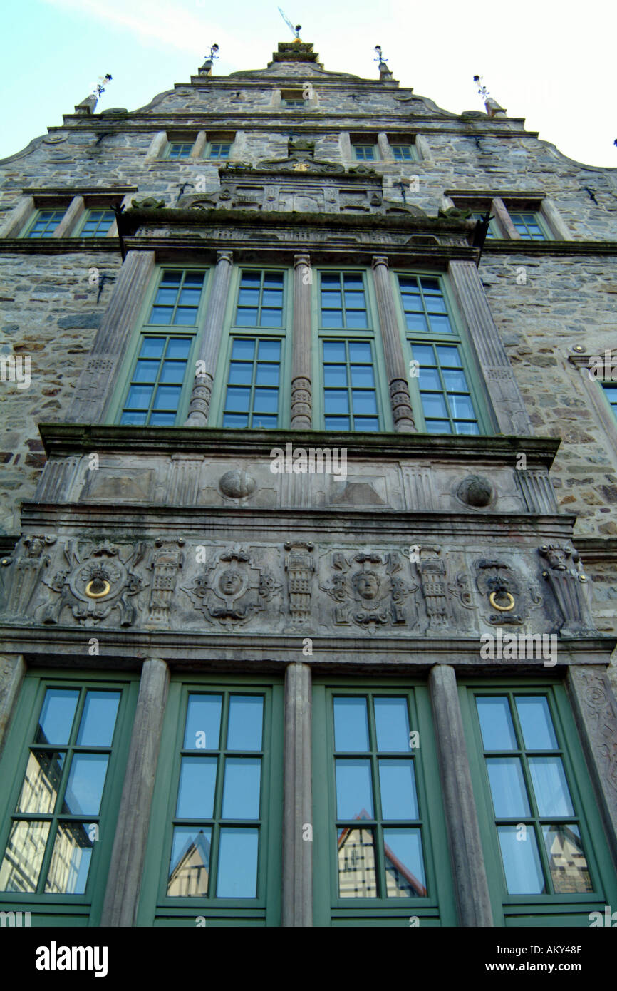 rinteln german deutschland vertical rathaus townhall government Stock ...