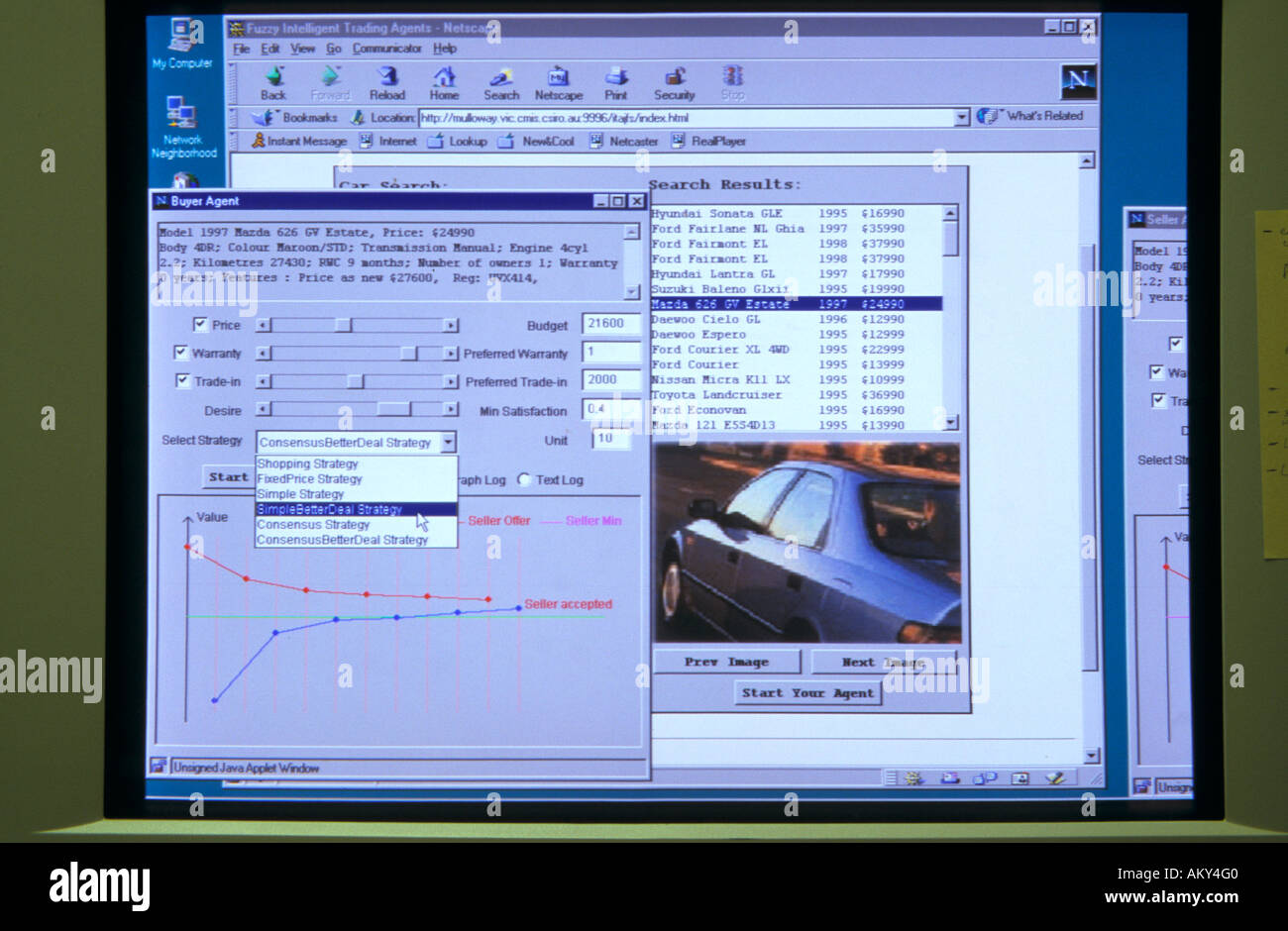 Computer screen horizontal Stock Photo - Alamy