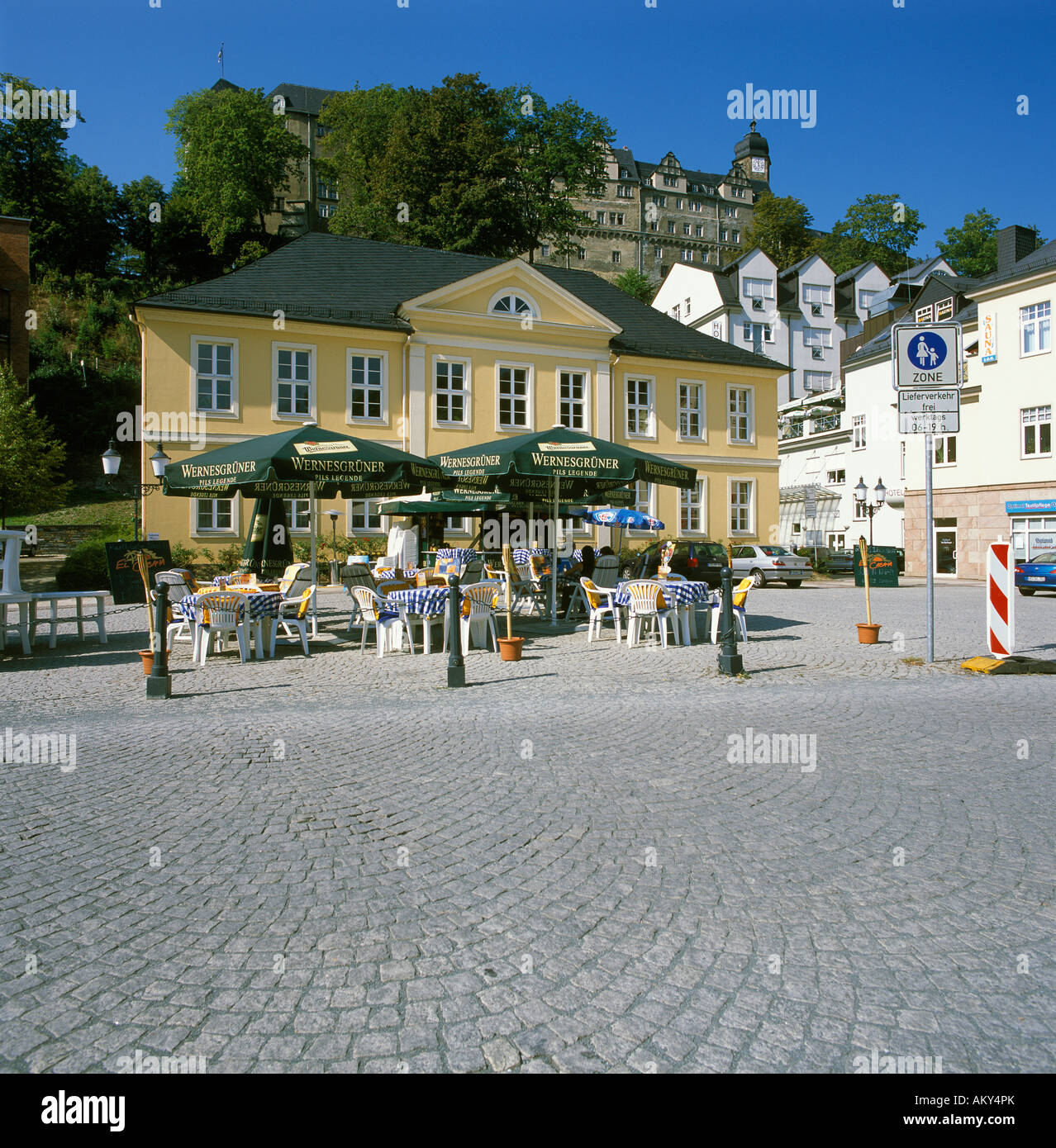 Greiz Thuringia Germany Upper Castle Oberes Schloss from 1540 above ...