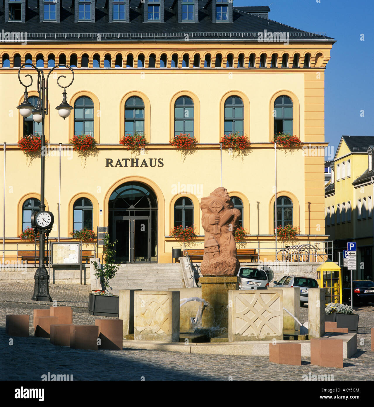 Reichenbach Vogtland Saxony Germany town hall Stock Photo - Alamy
