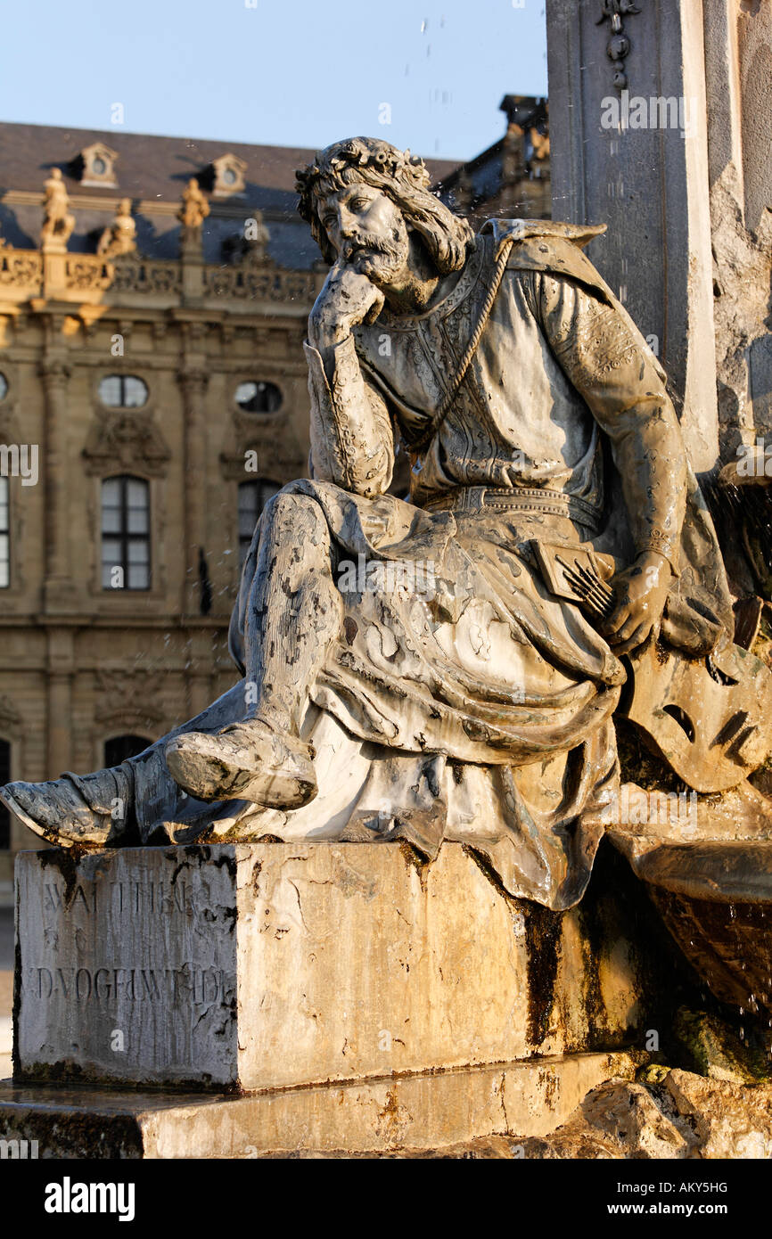 Walther von der vogelweide würzburg hi-res stock photography and images ...