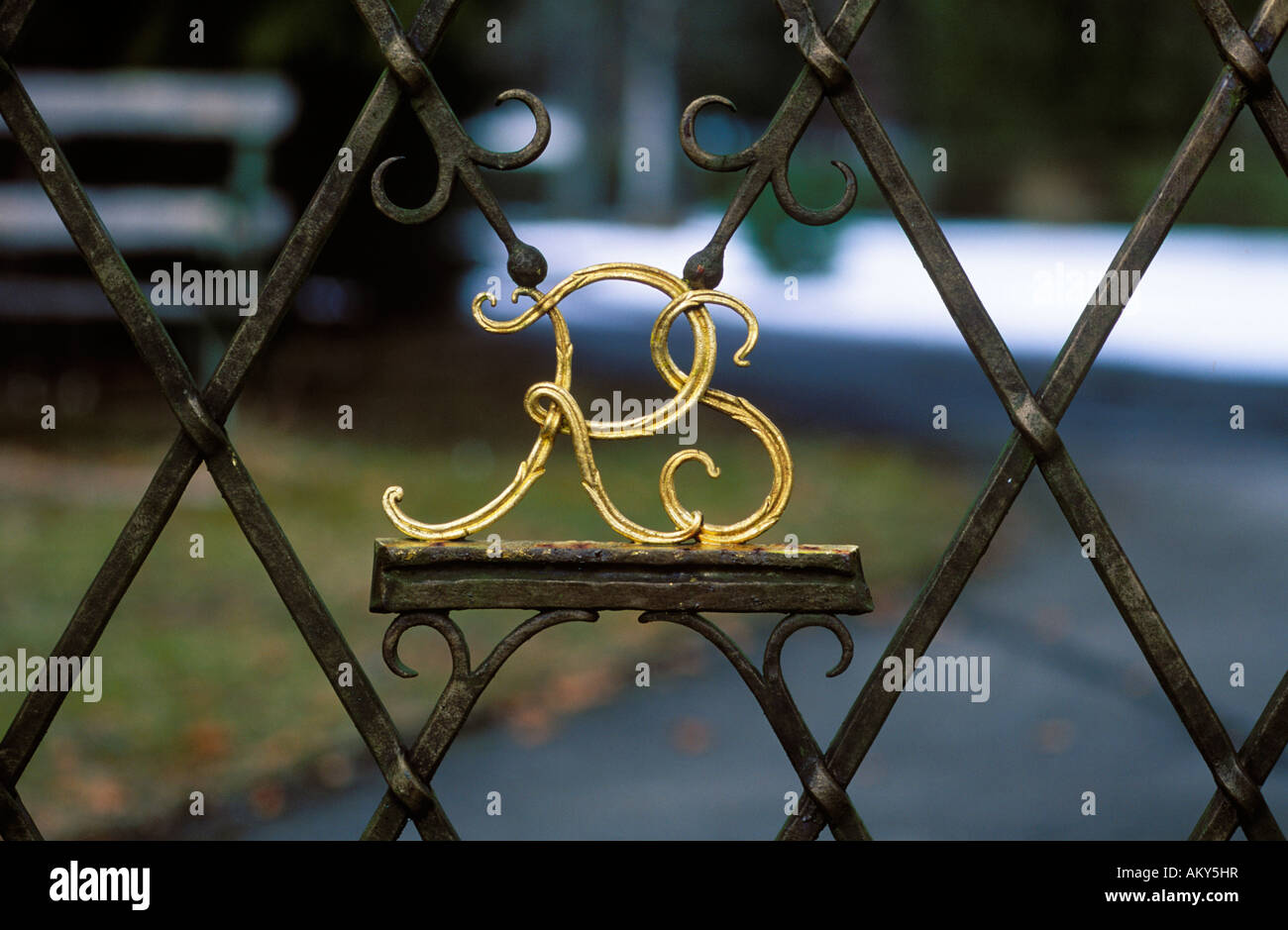 RS, initials Richard Strauss, Garmisch-Partenkirchen, Bavaria, Germany ...