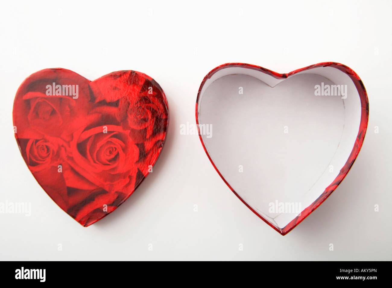 Heart shaped box, close-up Stock Photo - Alamy