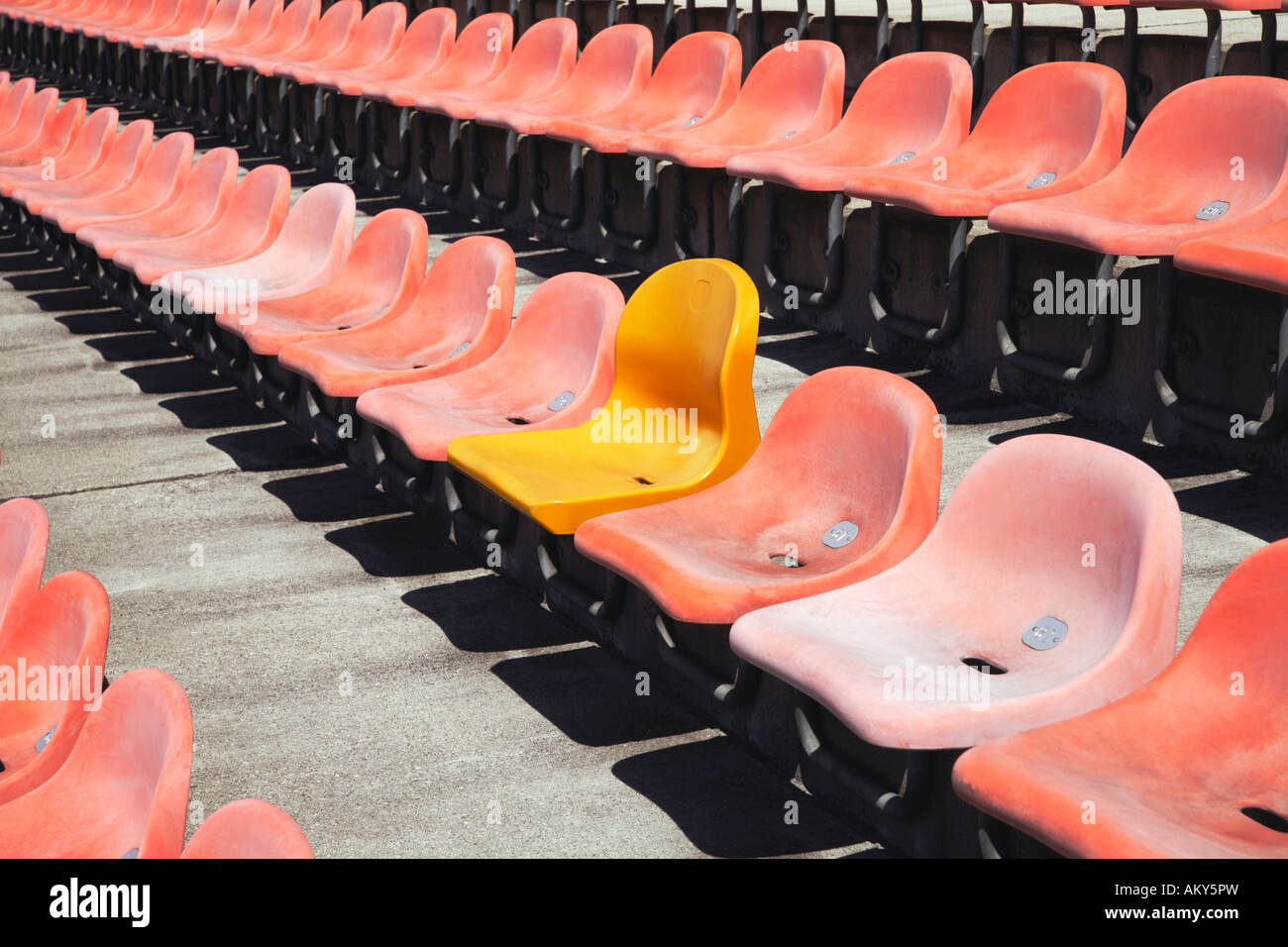 Empty Stadium Seats Stock Photo - Alamy